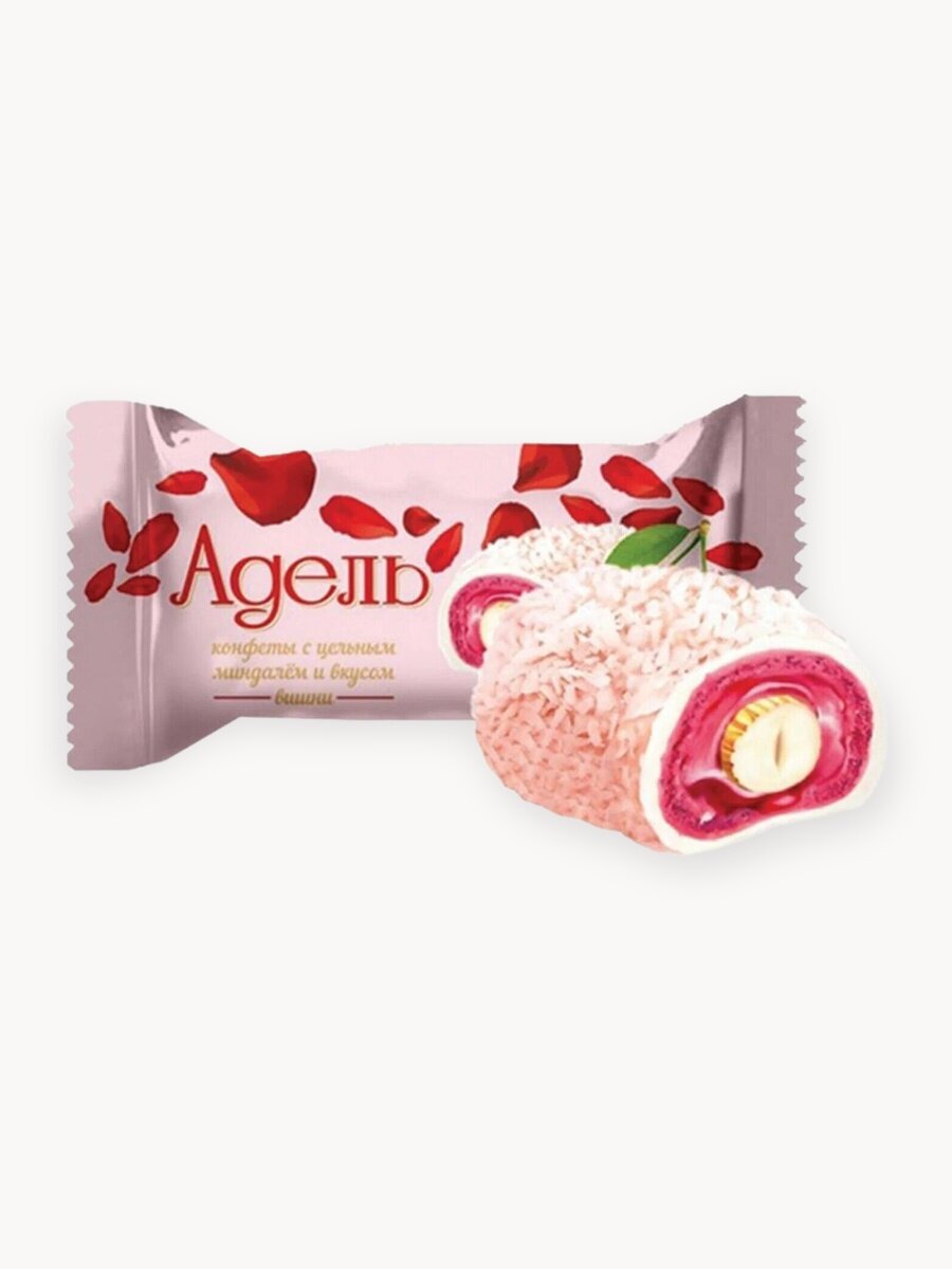 Конфеты Акконд "Адель", с миндалем, вишней, в вафельной глазури, 1кг