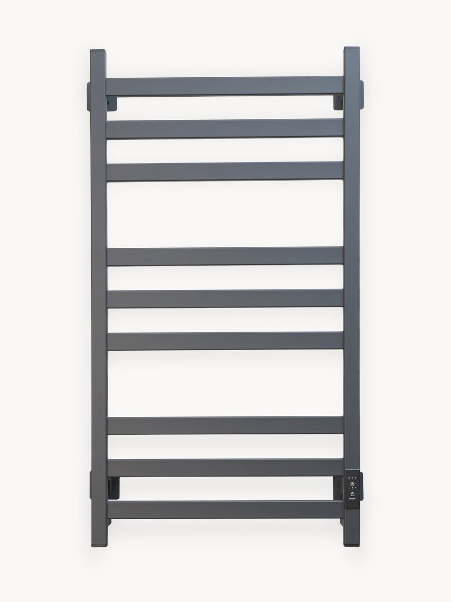 Полотенцесушитель WORK, электрический, 80 см x 40 см, графит, матовый