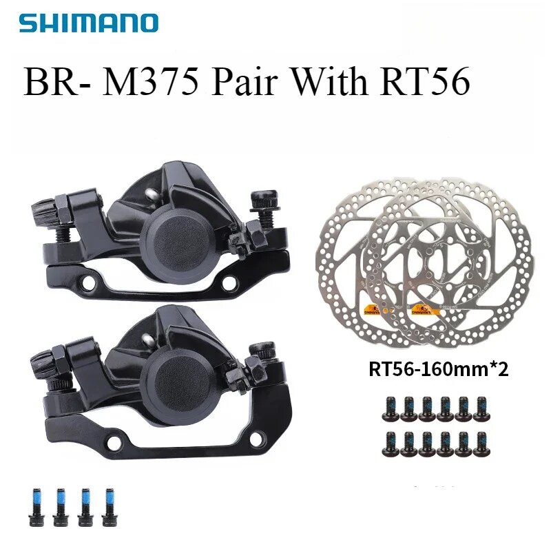 Механические тормозные суппорты Shimano BR-M375 для Acera Alivio Deore BR-M375 With RT56