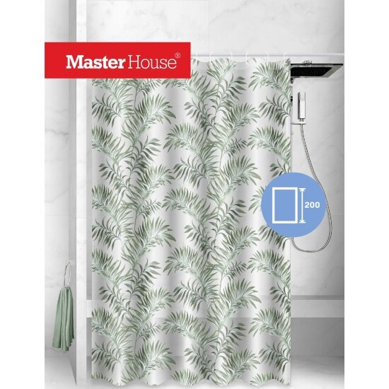 Штора для ванной Master House Вайя 75419, полиэтиленвинилацетат, 180х200 см