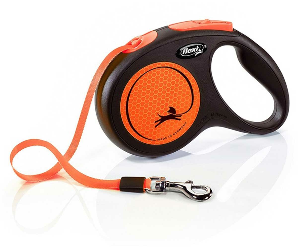 Рулетка Flexi xtreme l 5м до 65кг лента оранжевая