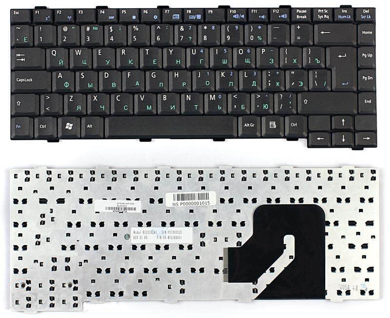 Клавиатура для Asus K020362G1, русская, черная