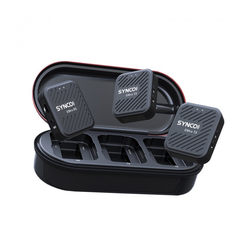 Synco G1(A2)Pro беспроводная микрофонная система 2,4 ГГц (2 передатчика) с кейсом-зарядкой