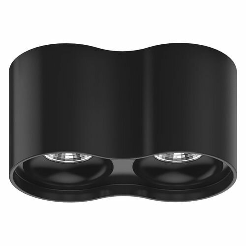 Светильник GAUSS Overhead HD033, 2 х 12 Вт, 3000К (белый теплый), черный
