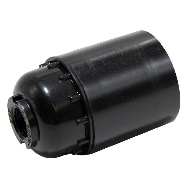 Патрон Е27 карболитовый подвесной 250В 4А черный совместим с лампами Е27 и светильниками