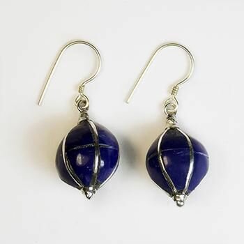 Серьги, искусственный камень