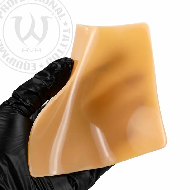 Искусственная кожа для практики тату и татуажа 2мм толщина AVA Practice Skin Flesh (125x125 мм)
