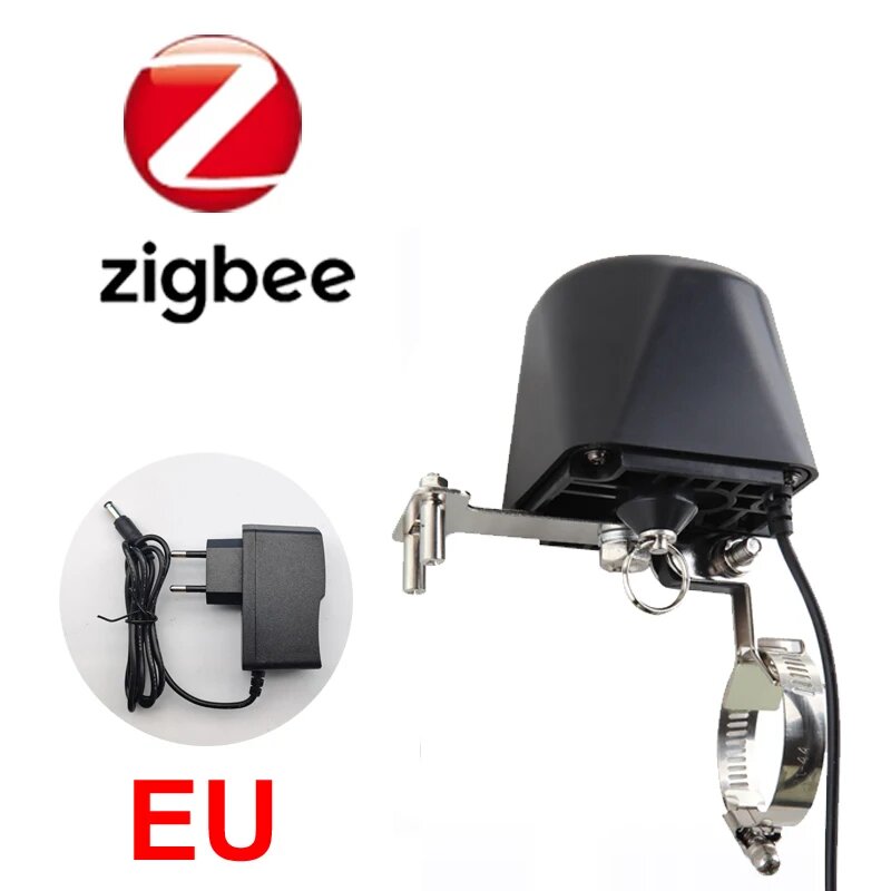 Умный водяной клапан Zigbee с EU вилкой