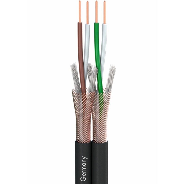 Межблочный аудио кабель Sommer Cable 200-0551 SC-Peacock MKII Black, 1 м