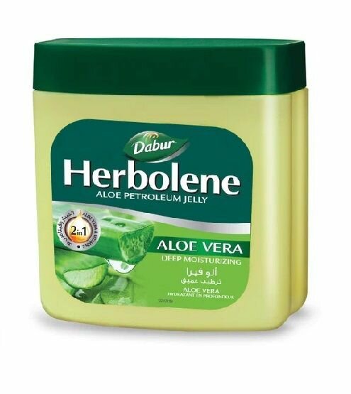 Dabur Herbolene ALOE VERA / Вазелин для кожи с алоэ вера И витамином Е, 115 мл