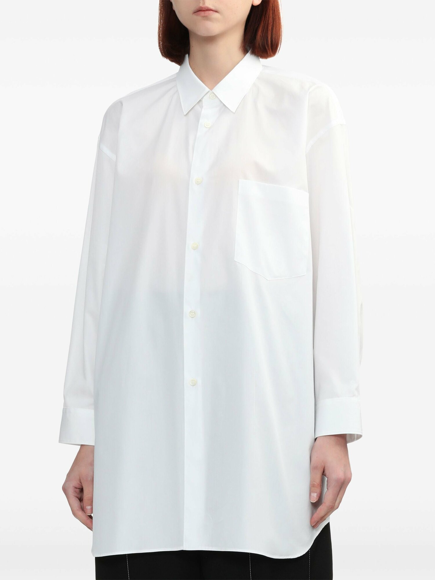 Рубашка BLACK COMME des GARCONS, размер S, white — фото 1