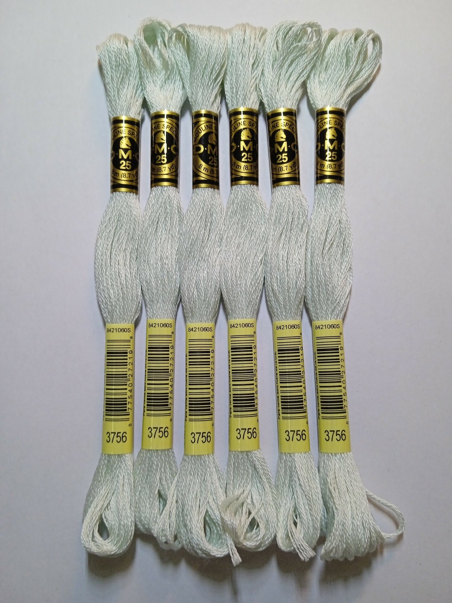 Набор ниток мулине, 8 м, 6 шт DMC-3756_6