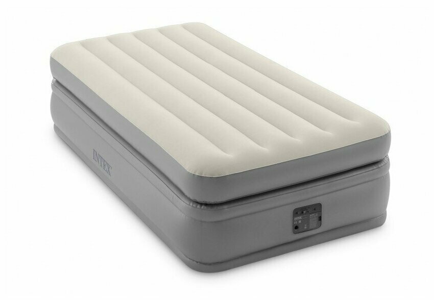 Кровать надувная Prime Comfort Elevated, 99 х 191 х 51 см, встроенный насос 220V, 64162 INTEX
