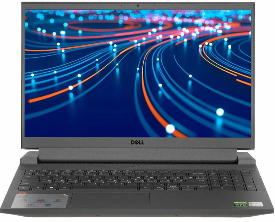 15.6" Ноутбук Dell G15 5510 (G515-1298) серый - 1920x1080, WVA (TN+film), Intel Core i5-10500Н, ядра: 6 х 2.5 ГГц, 8 ГБ, SSD 512 ГБ, GeForce RTX 3050 Ti для ноутбуков - 4 ГБ, Windows 11 Home