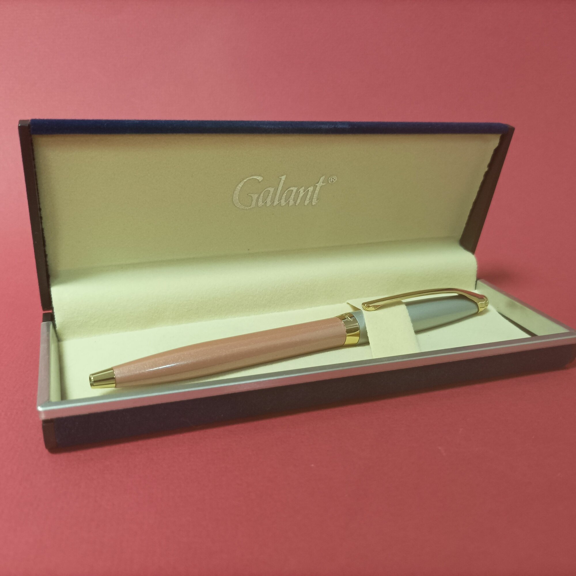 Ручка шариковая подарочная "Decoro Rose" 0.7 мм, хром розовый, синяя