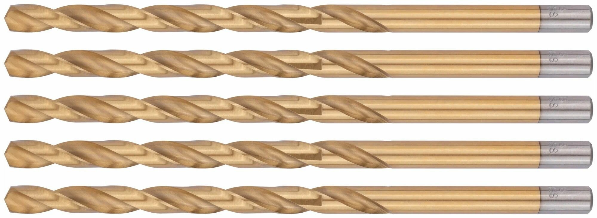 Сверла HSS по металлу, титановое покрытие 6,0 мм (10 шт.)