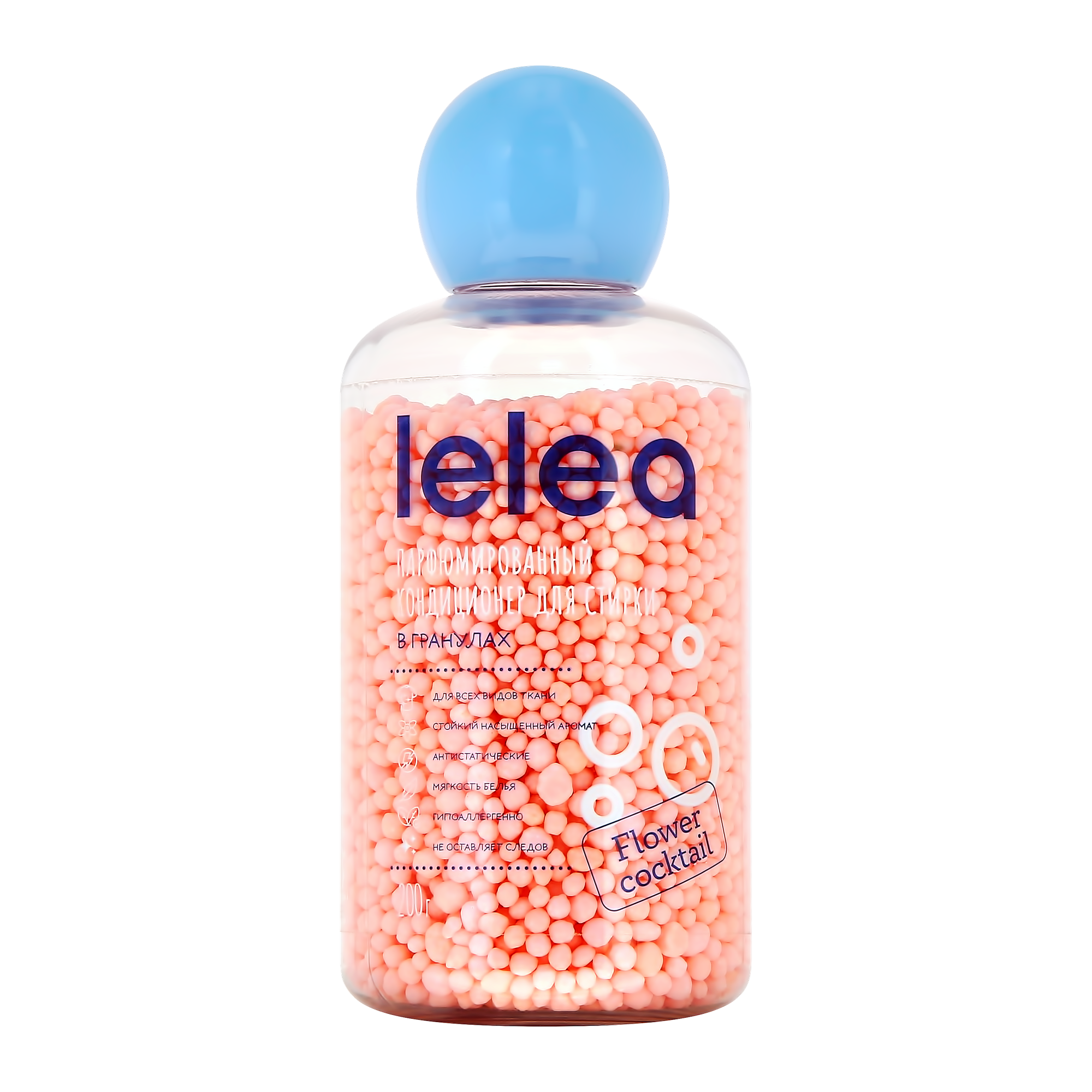 Кондиционер для белья в гранулах LELEA парфюмированный Flower Coctail, 200 г