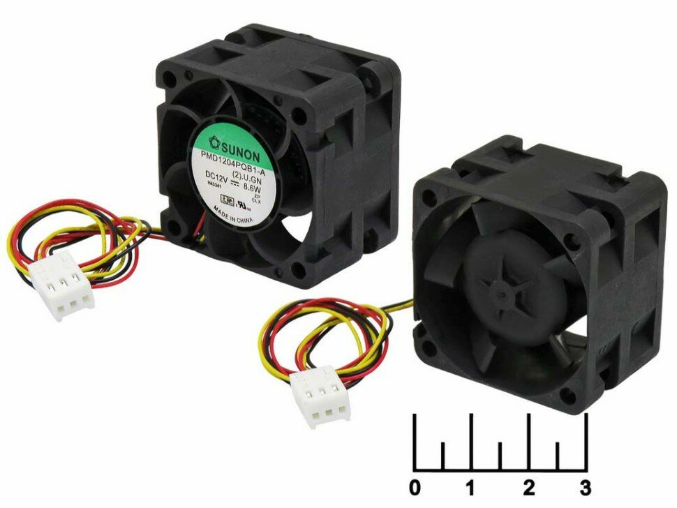 Вентилятор 12V 0.7A 40*40*28мм PMD1204PQB1-A (3pin)