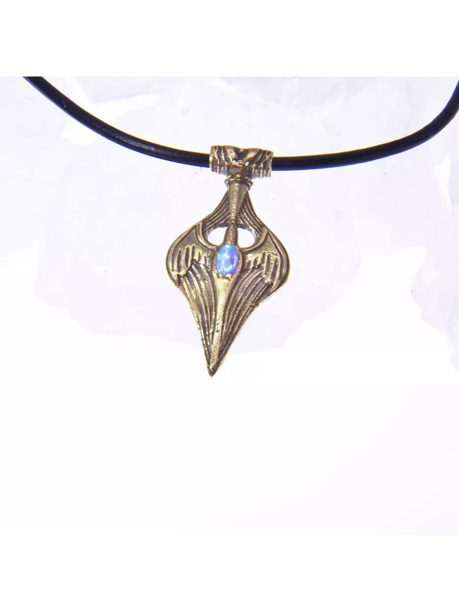 Колье, опал синтетический