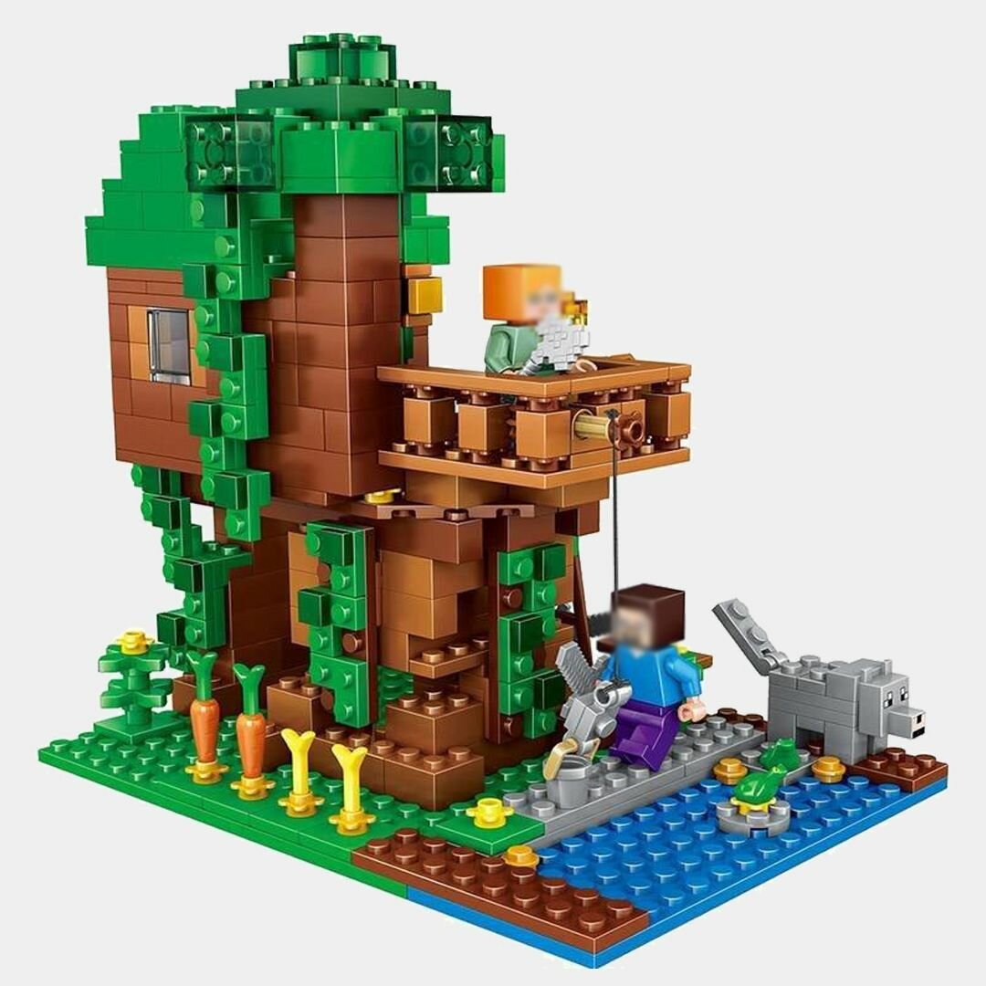 Конструктор Майнкрафт игрушечный дом на дереве, 260 деталей Minecraft1