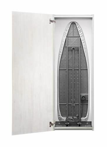 Гладильная доска настенная Айрон Слим распашная с зеркалом венге лево