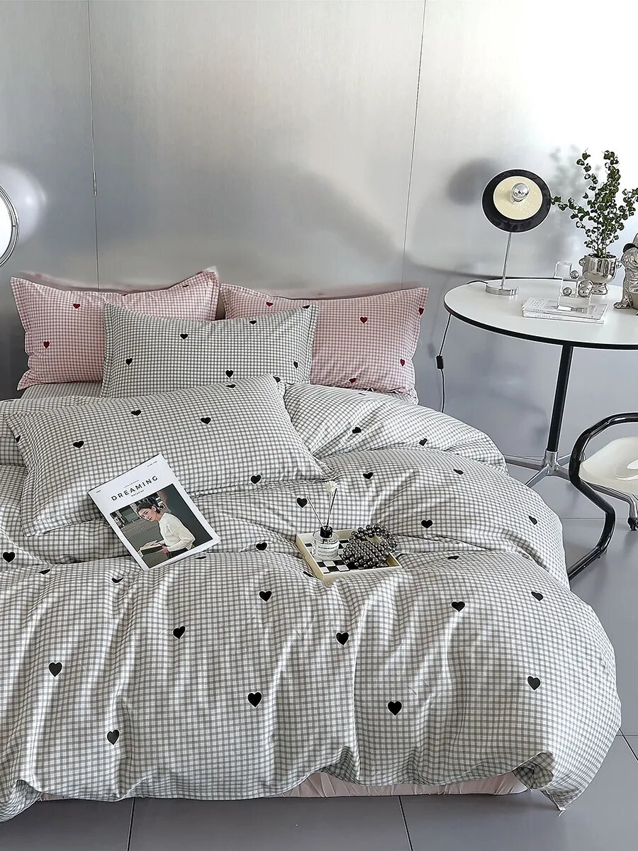 Постельное белье двуспальное хлопок наволочки 50х70 Twill