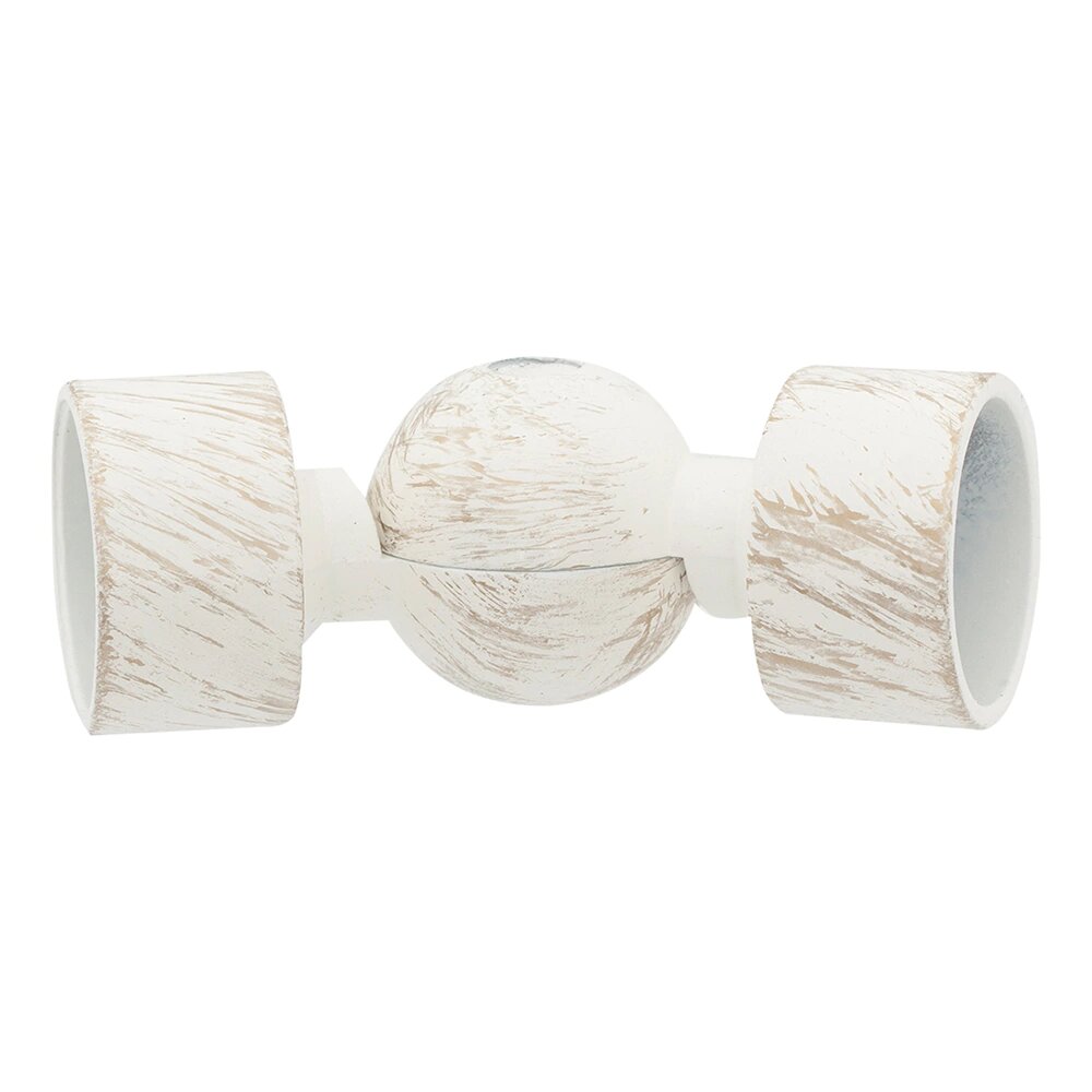 Эркерный элемент для штанг d20 мм белое золото