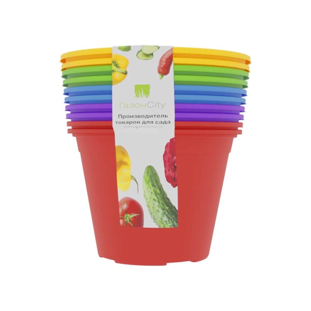 Набор горшков для рассады 10 шт 480 мл объем 4,8 л