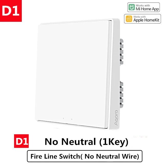 Aqara D1 No Neutral 1Key выключатель