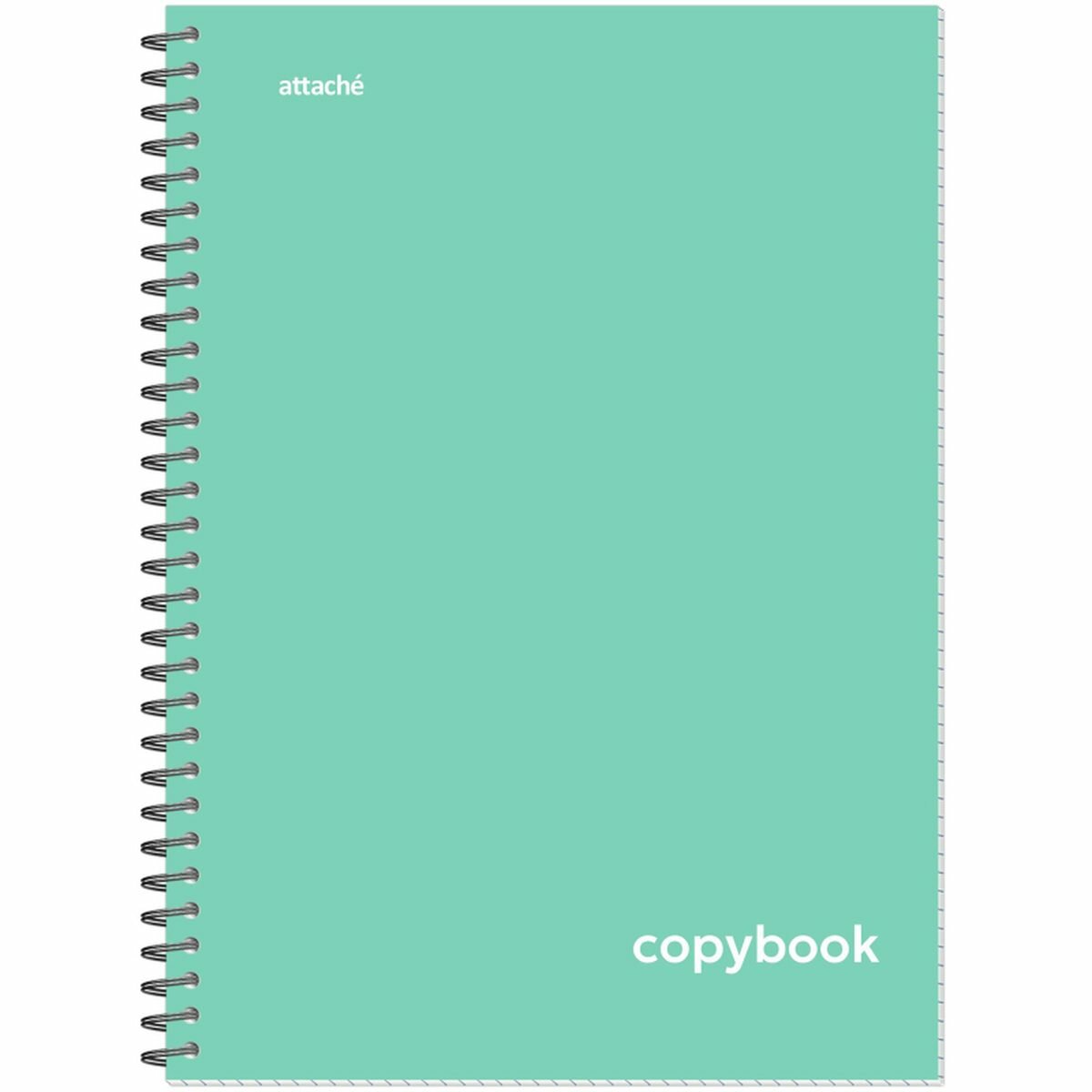 Тетрадь общая 96л, А4 Attache Акварель (клетка, спираль, картон) бирюза (1561984), 25шт.