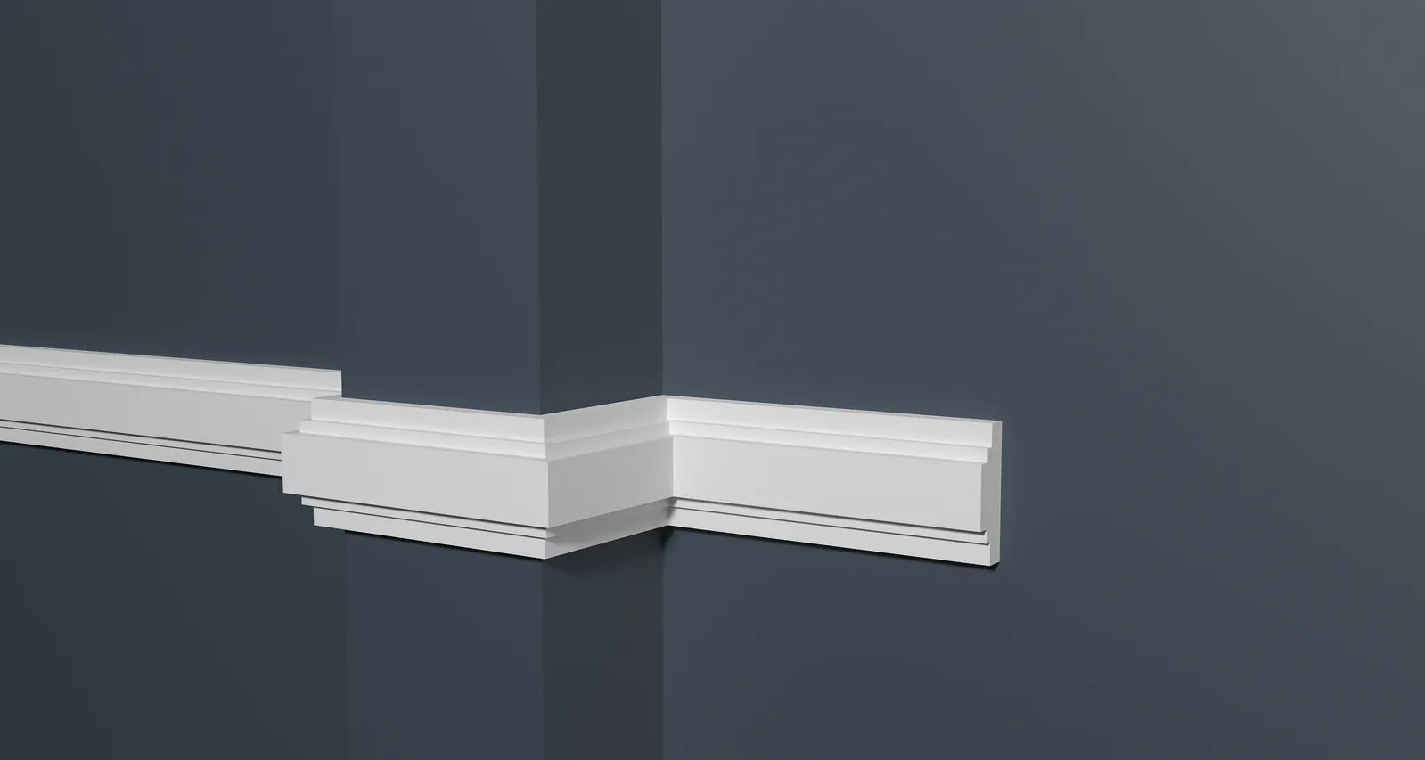 Молдинг Decor Dizain DD623, дюрополимерный, влагостойкий, под покраску, длина 2 м, 1 шт.