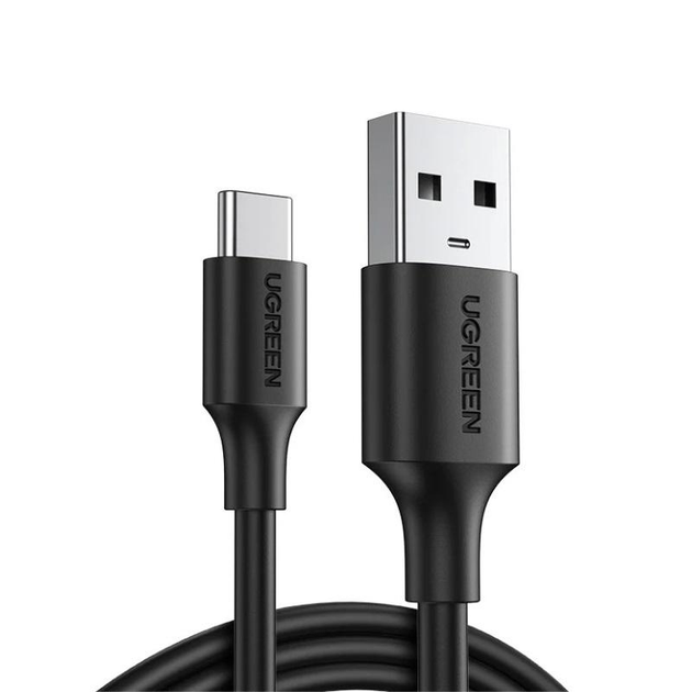 Кабель UGREEN US287 USB 2.0 to USB-C 0.5м Черный