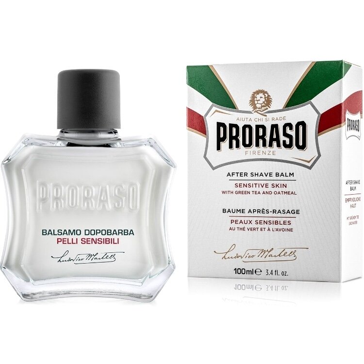 Бальзам после бритья Proraso GREEN TEA & OATMEAL (Зеленый Чай и Овсянка), 100 мл