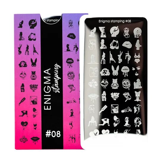 Пластина для стемпинга ENIGMANIC Stamping №08