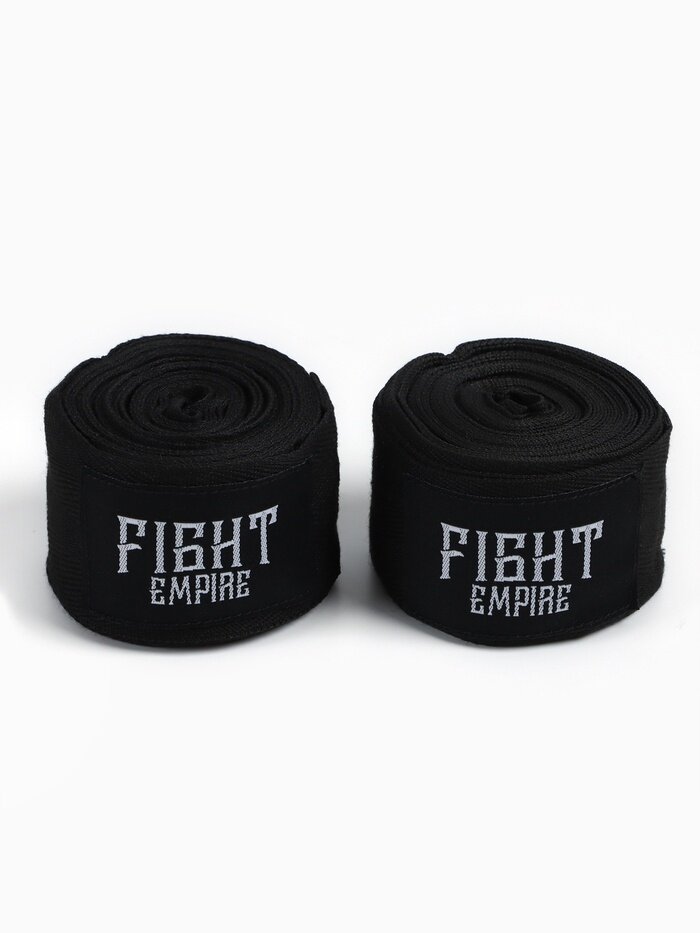 Бинты боксерские FIGHT EMPIRE, 5 метров (пара), цвет черный 10656883