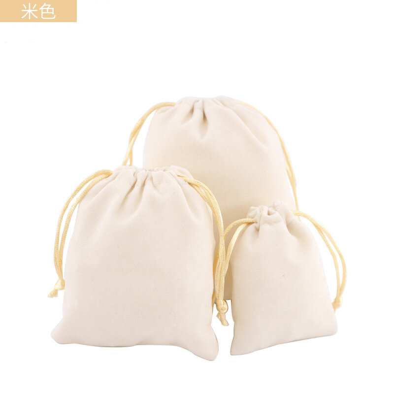 Сумка для ювелирных изделий Yisha Love Fragrance, фланель, бежевая, 10x12 см