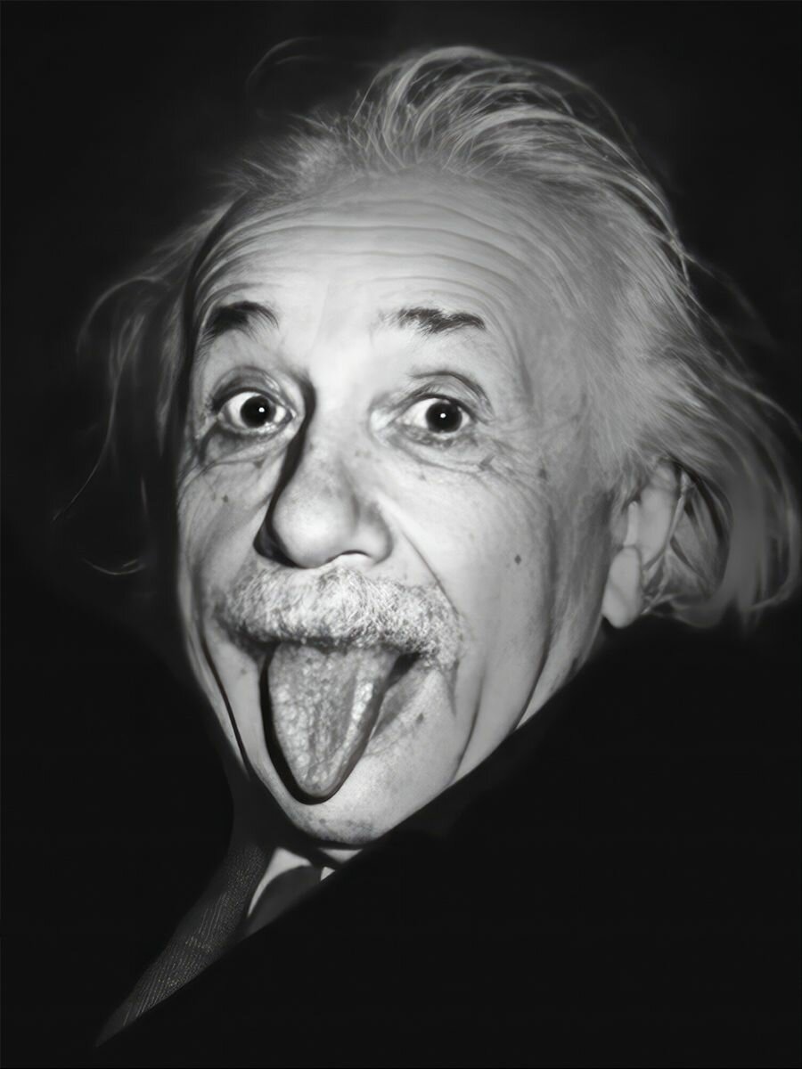 Постер для интерьера на стену (60х90 см). Альберт Эйнштейн Культовые личности