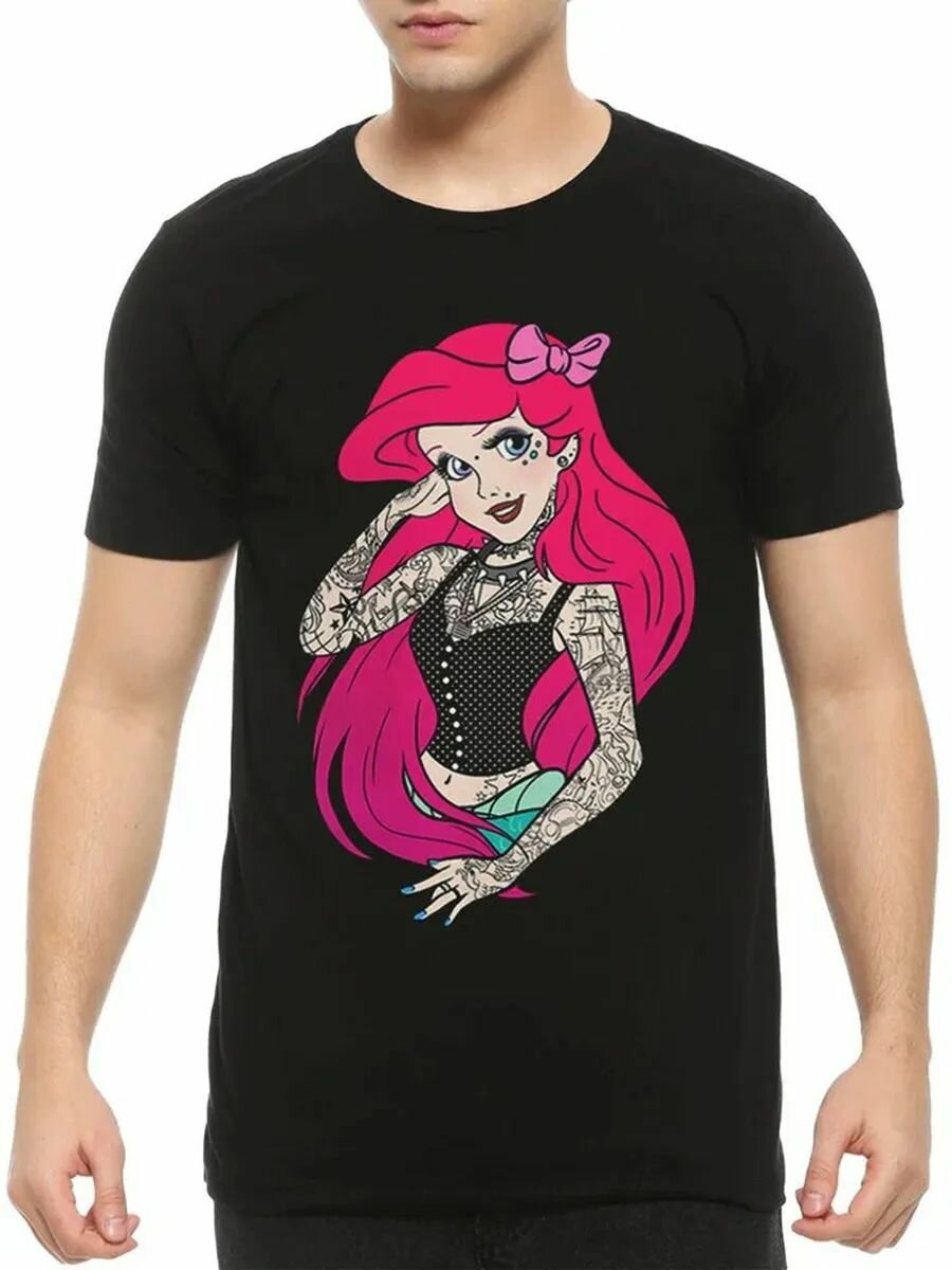 Футболка Рок Принцесса Ариэль / Мужская