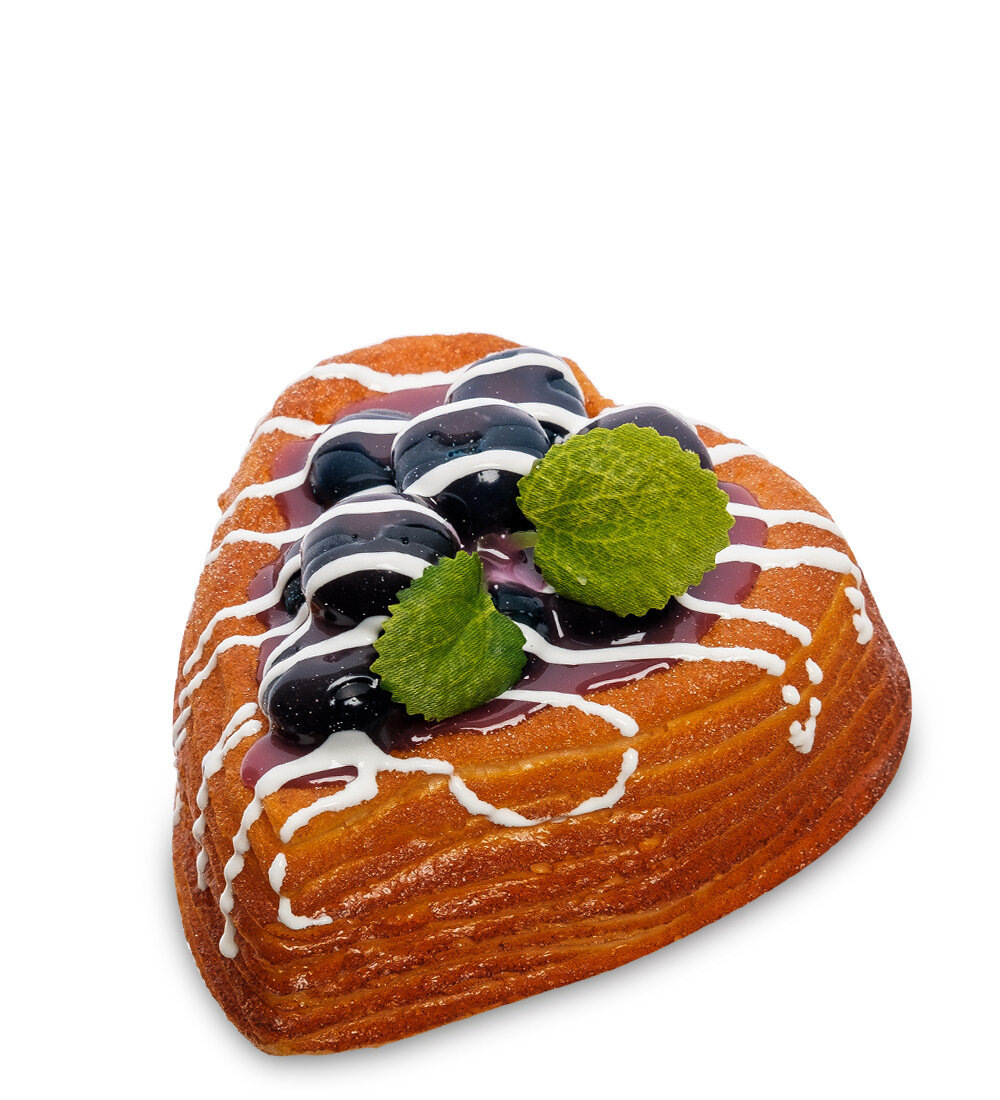 Магнит-украшение: Пирожное "Ягодный бисквит"