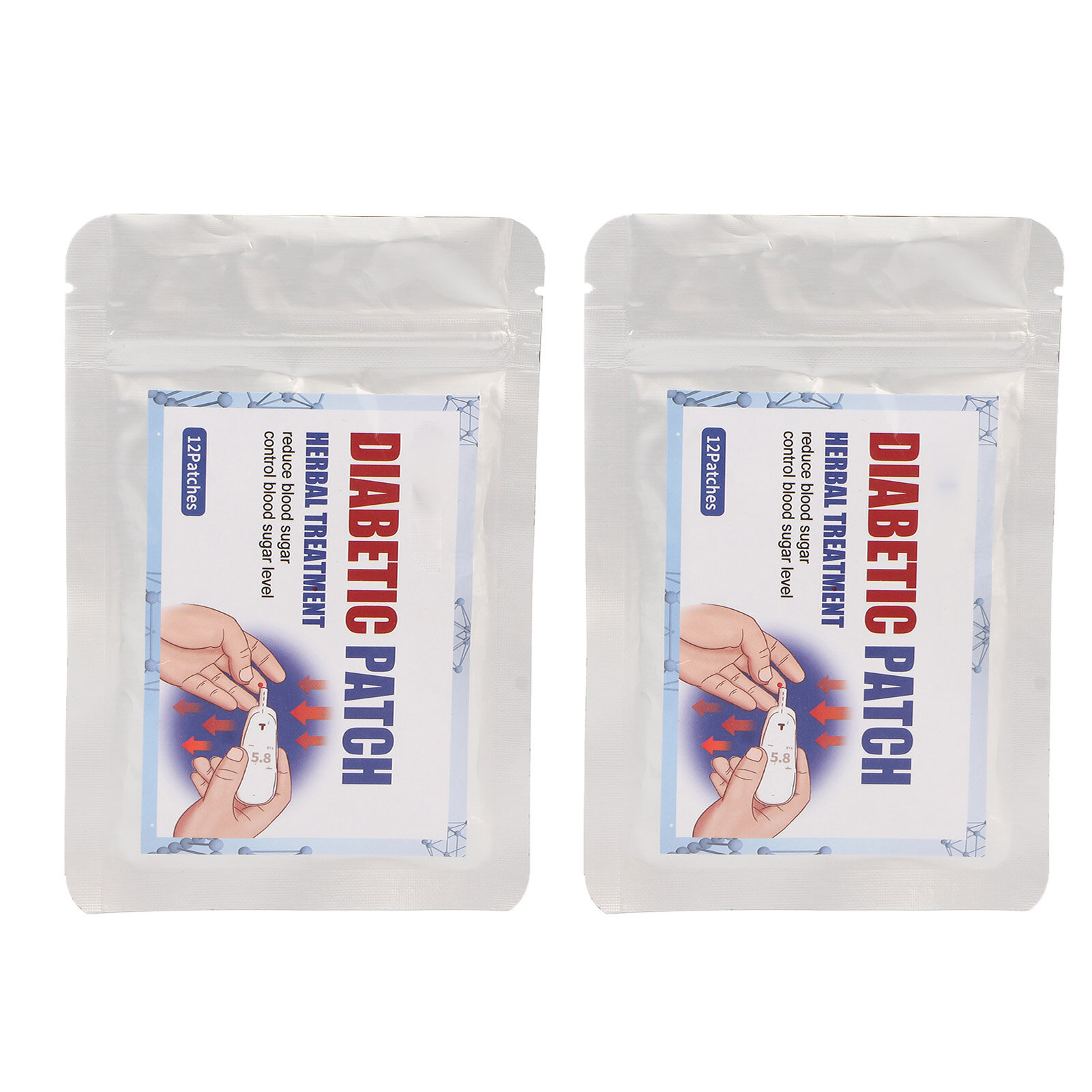 24 шт. диабетический пластырь для живота, облегчающий контроль жажды, уровень сахара в крови, диабетический пластырь для живота для людей среднего возраста, пожилых людей