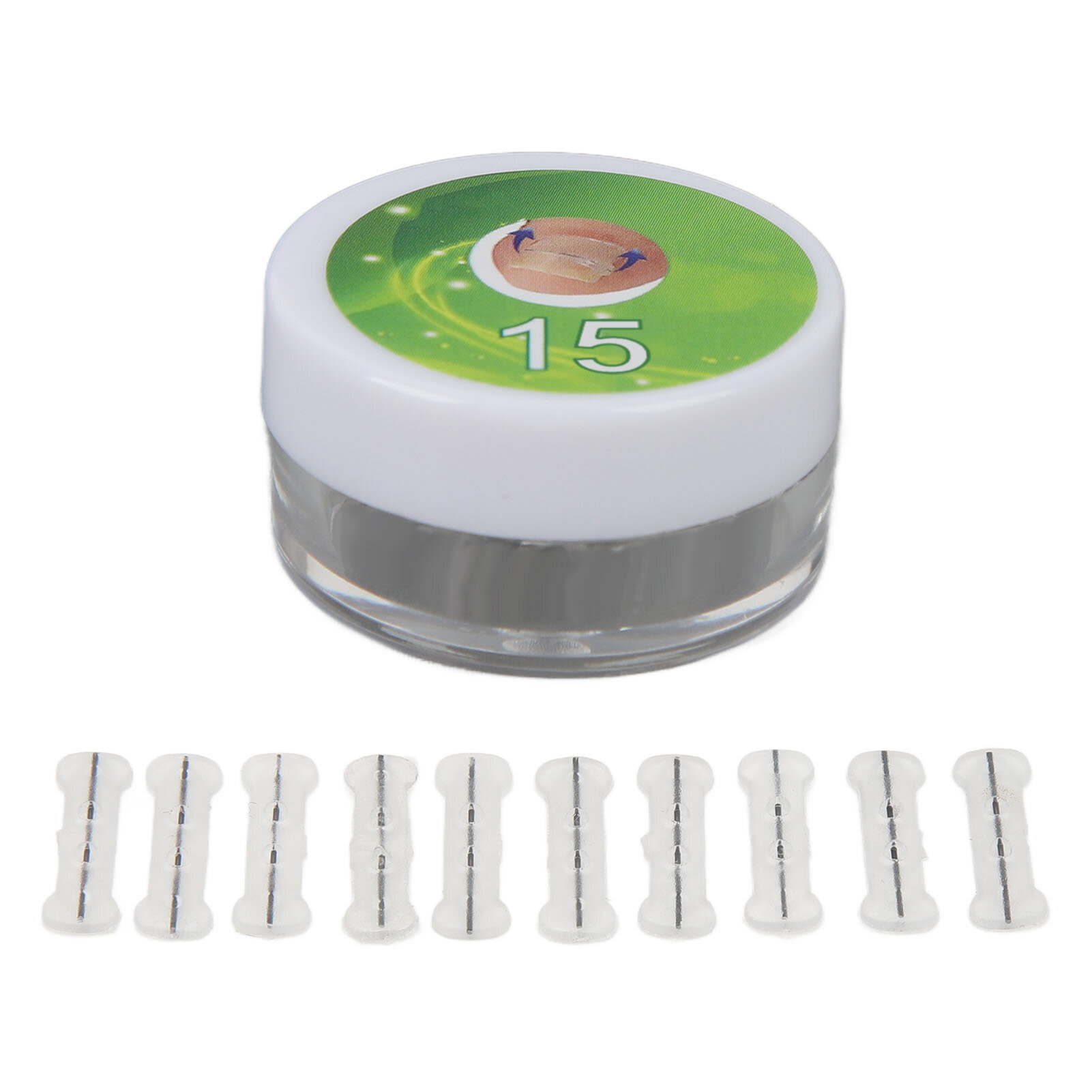 10 шт. эластичных полосок для коррекции ногтей на ногах, изменяющих направление роста, для коррекции вросших ногтей, 0,6 дюйма.