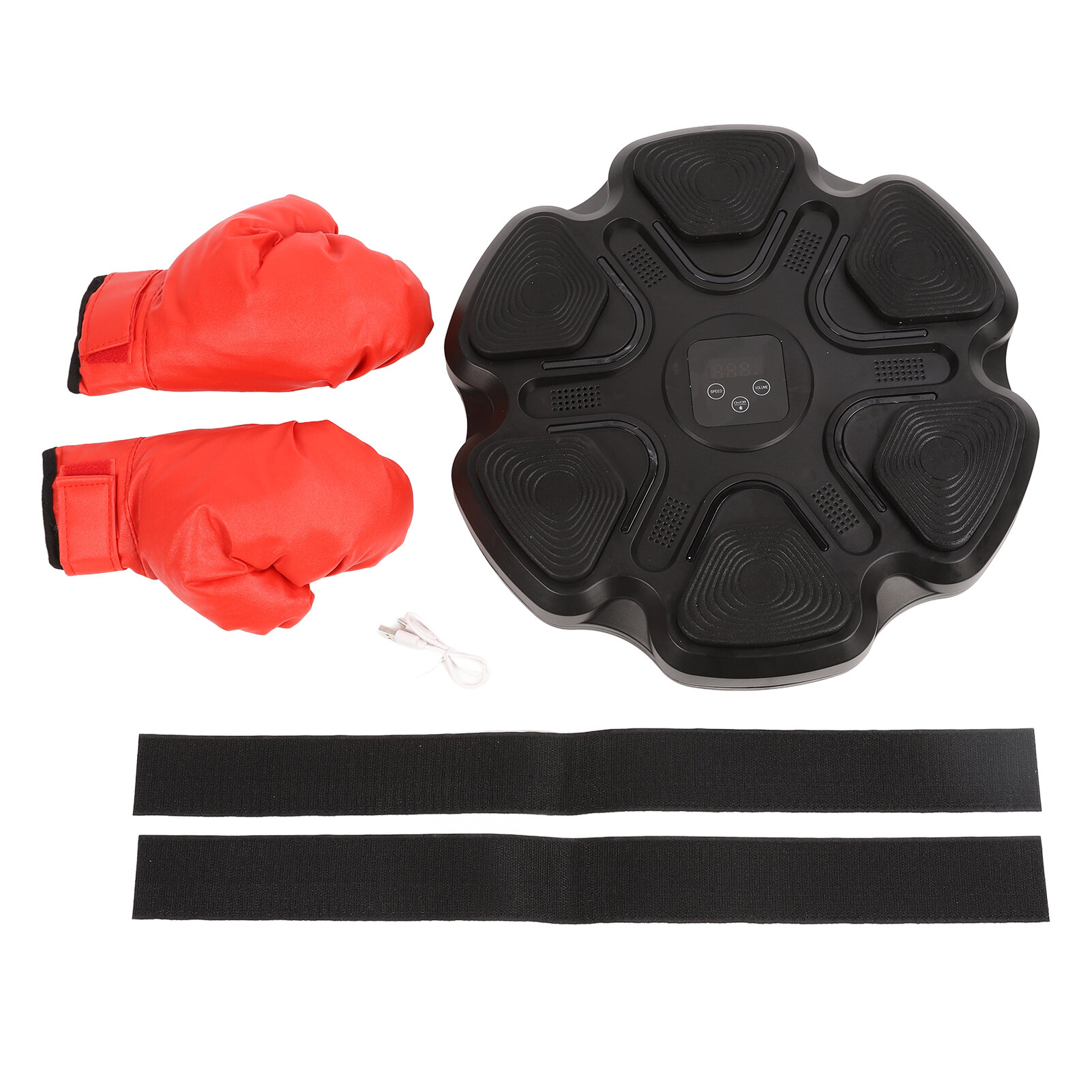 Музыкальный боксерский тренажер с боксерскими перчатками, настенный «умный» музыкальный тренажер для бокса, электронная мишень для тренировок, боксерские перчатки для детей.