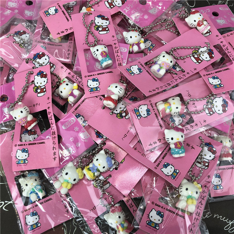 Аниме-фигурка мультфильм Hellow Kittys Cinnamoroll Kuromi Melody фигурка фигурки брелок брелок кулон детские игрушки