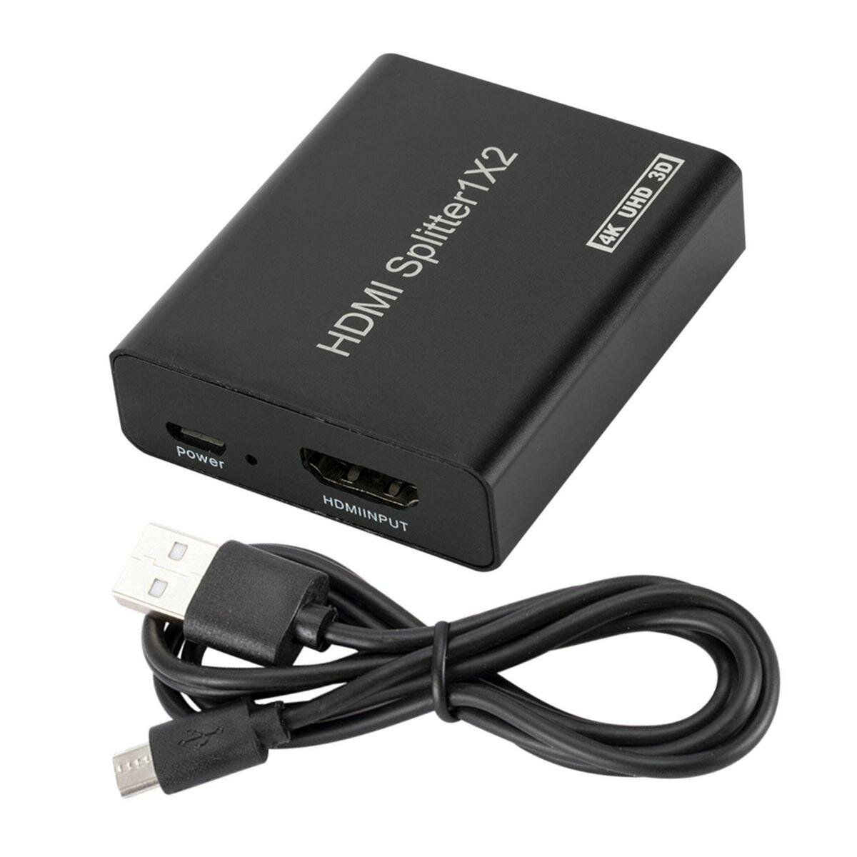 4K HDMI-сплиттер-переключатель 1x2 3D UHD HDMI-переключатель для 3/4 Blu-Ray-плеера 1080P Display Port Switch с USB-кабе