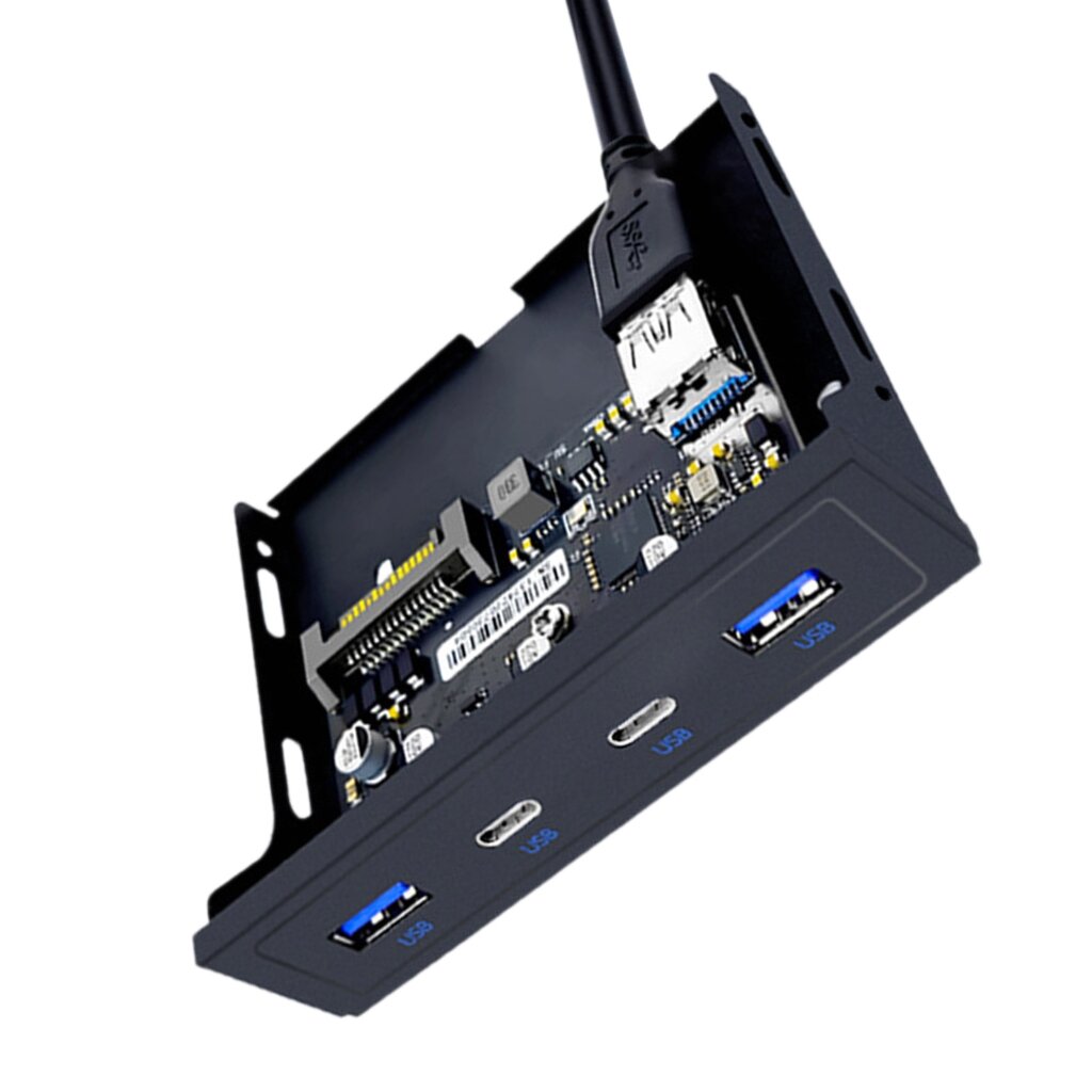 Многопортовая передняя панель USB 3.2 TypeC для настольных компьютеров 3.5" дисковода