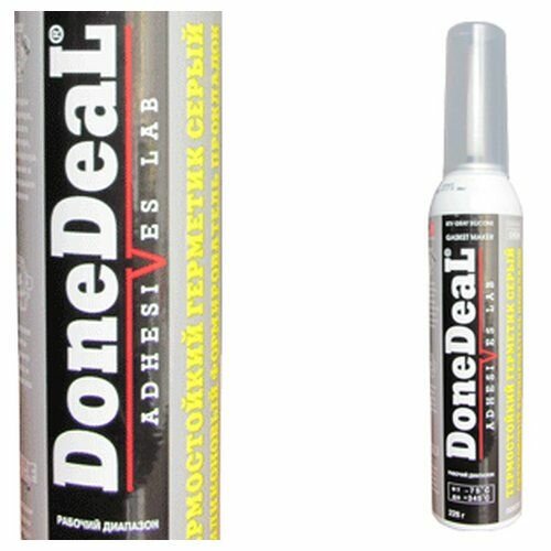 DD6735_формирователь прокладок 0.226kg серый силиконовый термостойкий в аэрозольной упаковке DoneDeal dd6735
