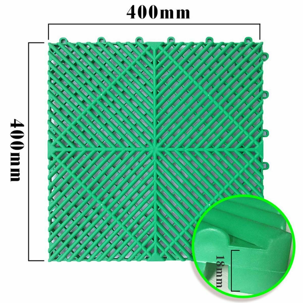 Балконная накладка-1 x Пластиковая решетка для сращивания-зеленая