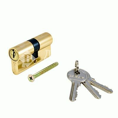 Личинка замка двери (цилиндровый механизм) стандарт 30х30 хром