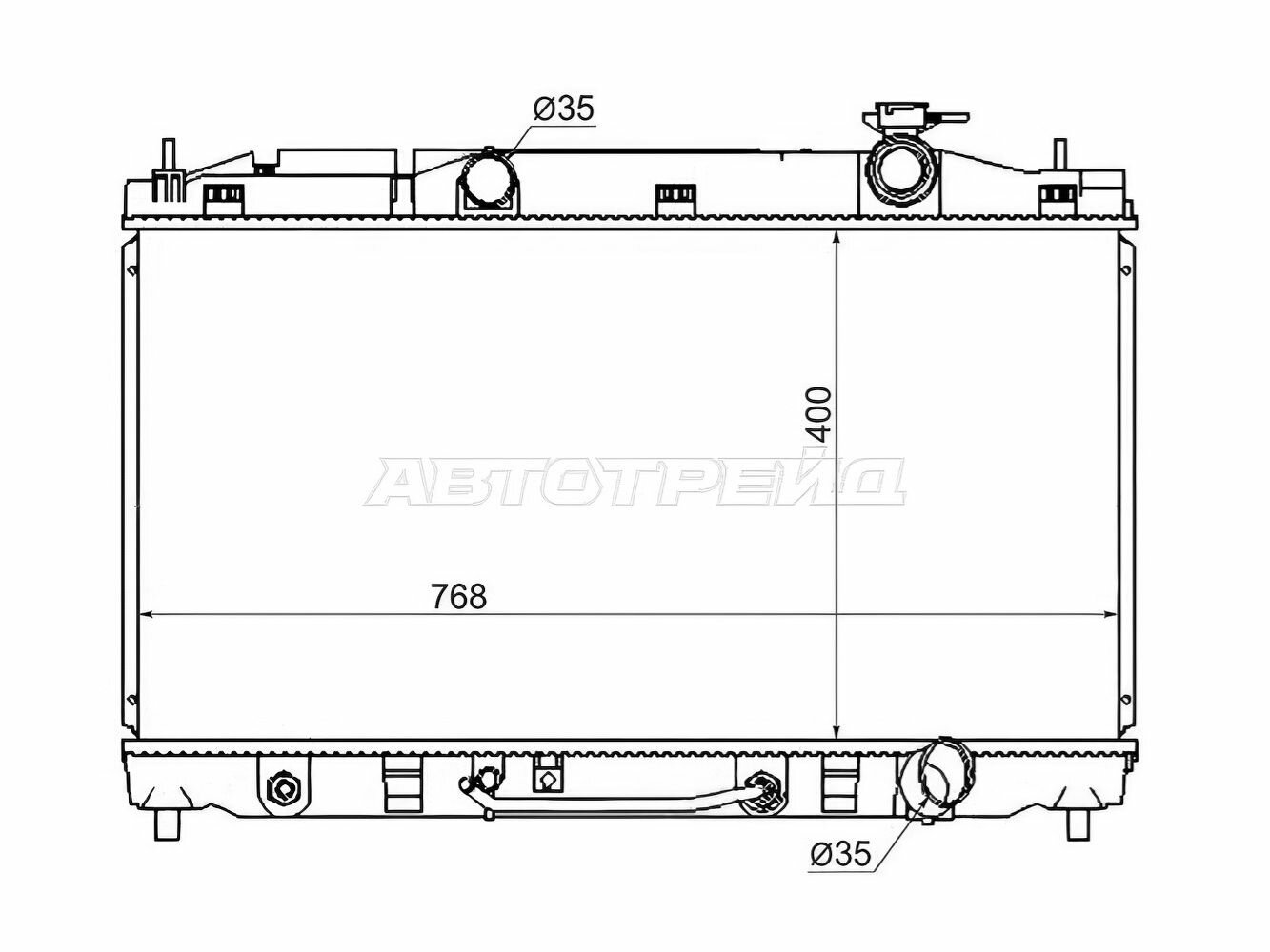 Радиатор охлаждения двигателя для Лексус Es240 350, Тойота Камри, Аурон HV, Венза арт TY0003GSV40 SAT