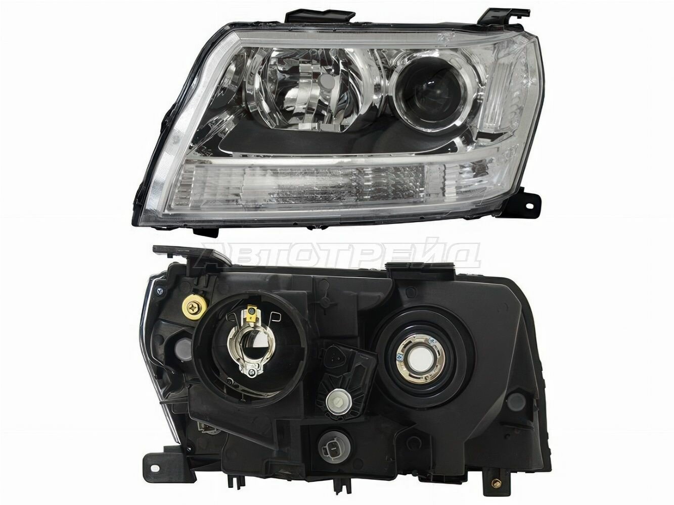 Фара левая, под ксенон, с электрокорректором (Евросвет) для Сузуки Эскудо, Гранд Витара арт ST2181135HL SAT